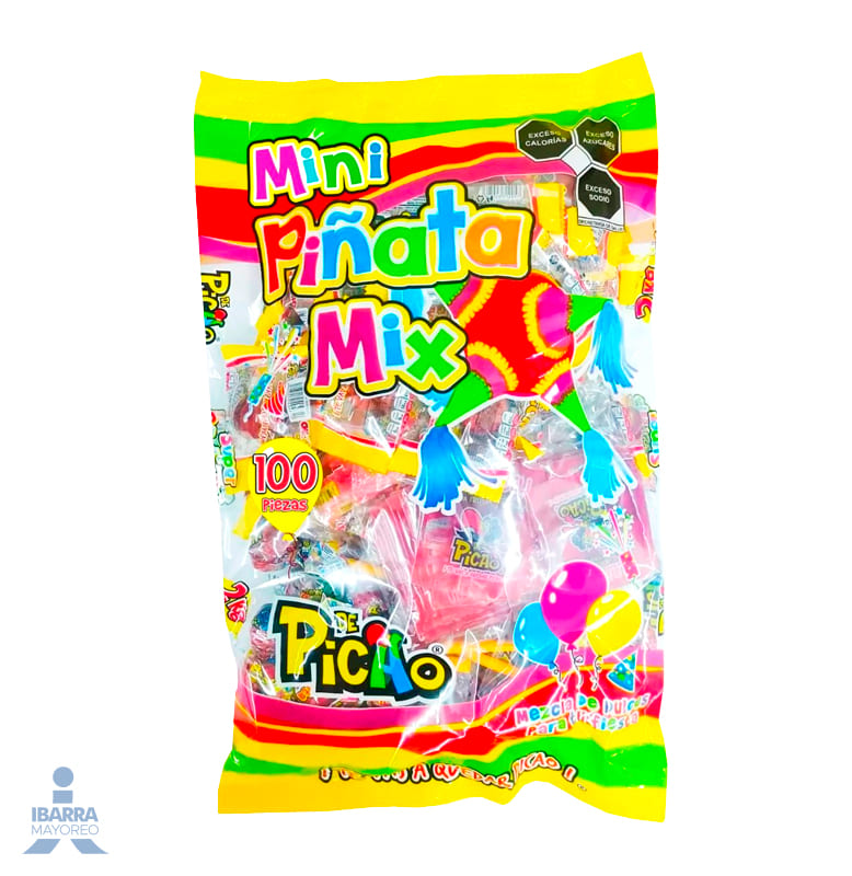 dulce picao pinata mix mini 100 pzas | Ibarra Mayoreo