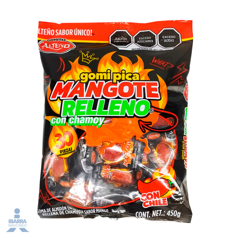 goma alteno gomi pica mangote relleno 30 pzas | Ibarra Mayoreo