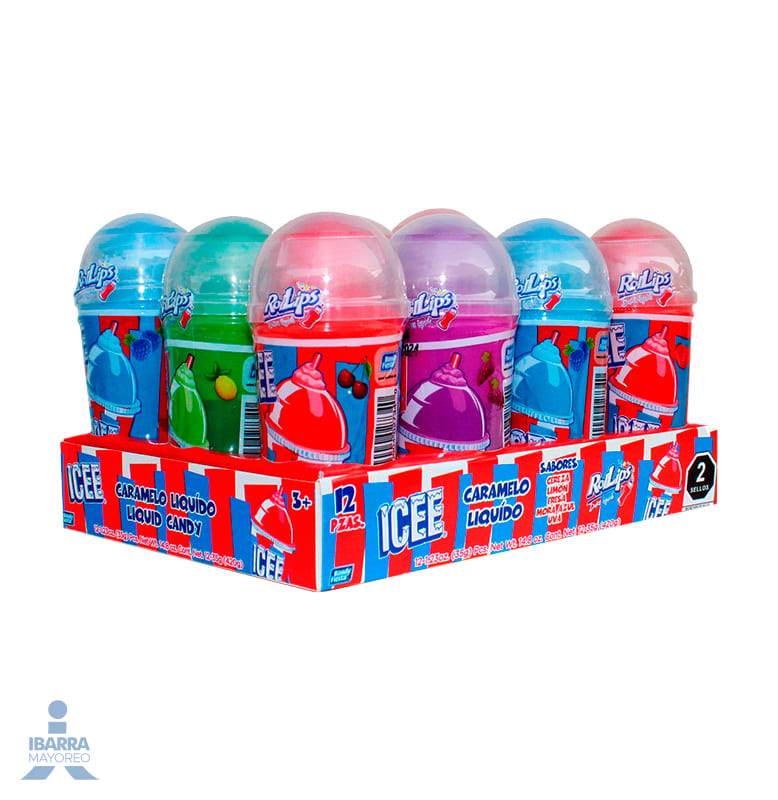 caramelo bondy roll lips icee liquido | Ibarra Mayoreo