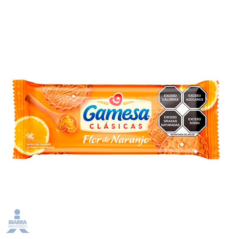 galletas gamesa flor de naranjo 75 g | Ibarra Mayoreo