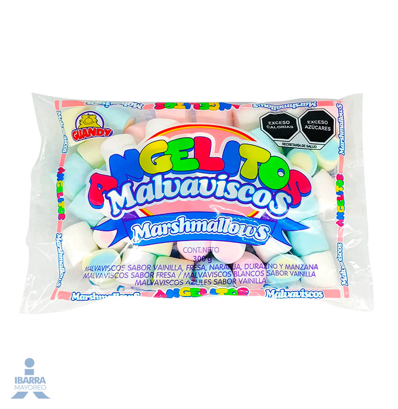 malvavisco tinajita angelitos colores 50 pzas | Ibarra Mayoreo