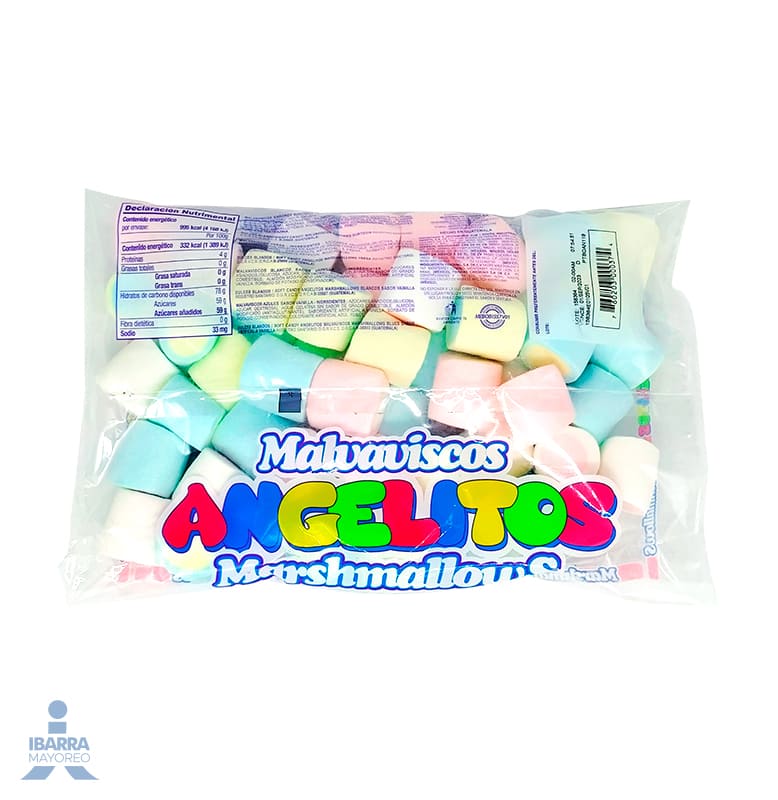 malvavisco tinajita angelitos colores 50 pzas | Ibarra Mayoreo