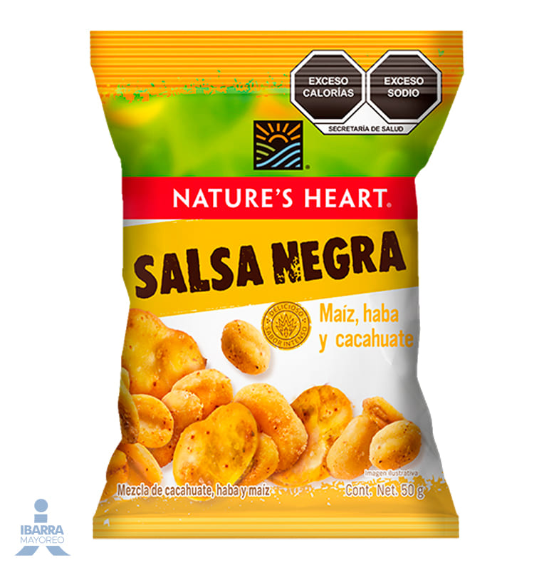 botana natures heart salsa negra 50 g | Ibarra Mayoreo