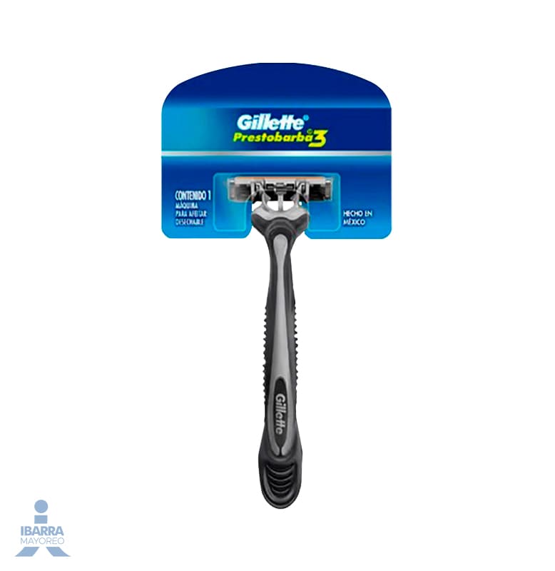 rastrillo gillette prestobarba3 1 pza | Ibarra Mayoreo
