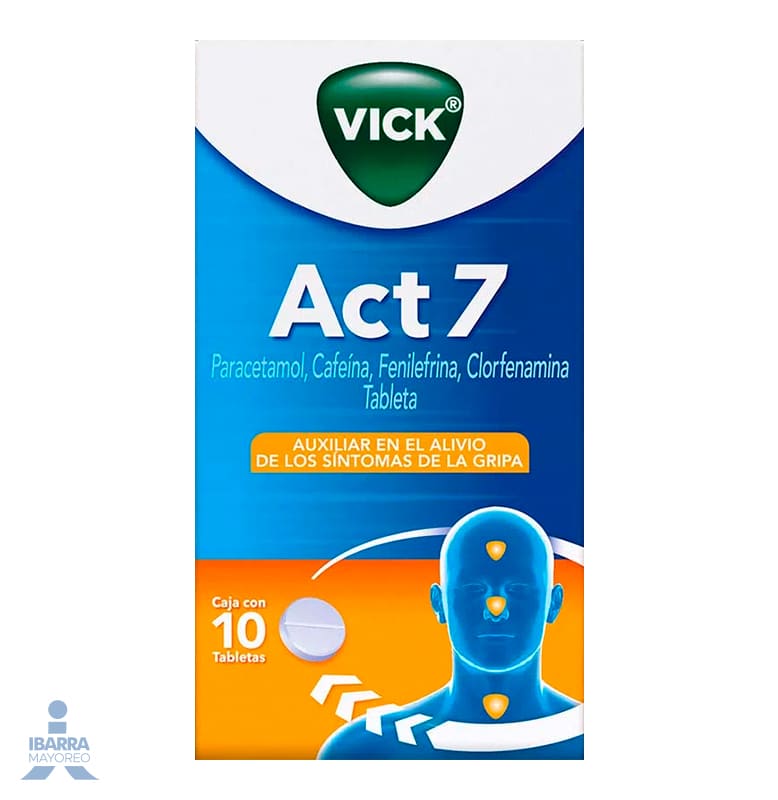 vick act 7 tabletas 10 pzas | Ibarra Mayoreo