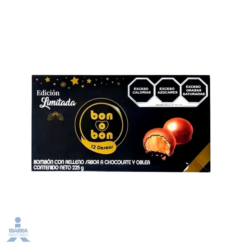 chocolate arcor bon o bon 12 deseos 15 pzas | Ibarra Mayoreo