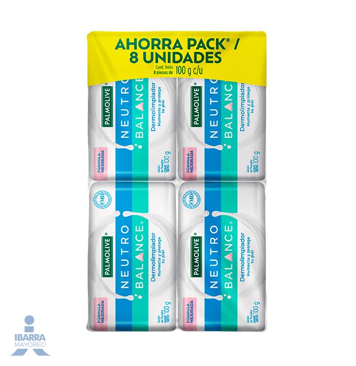 jabon de tocador palmolive neutro balance 8/100 g | Ibarra Mayoreo jabon de tocador palmolive neutro balance 8/100 g | Ibarra Mayoreo