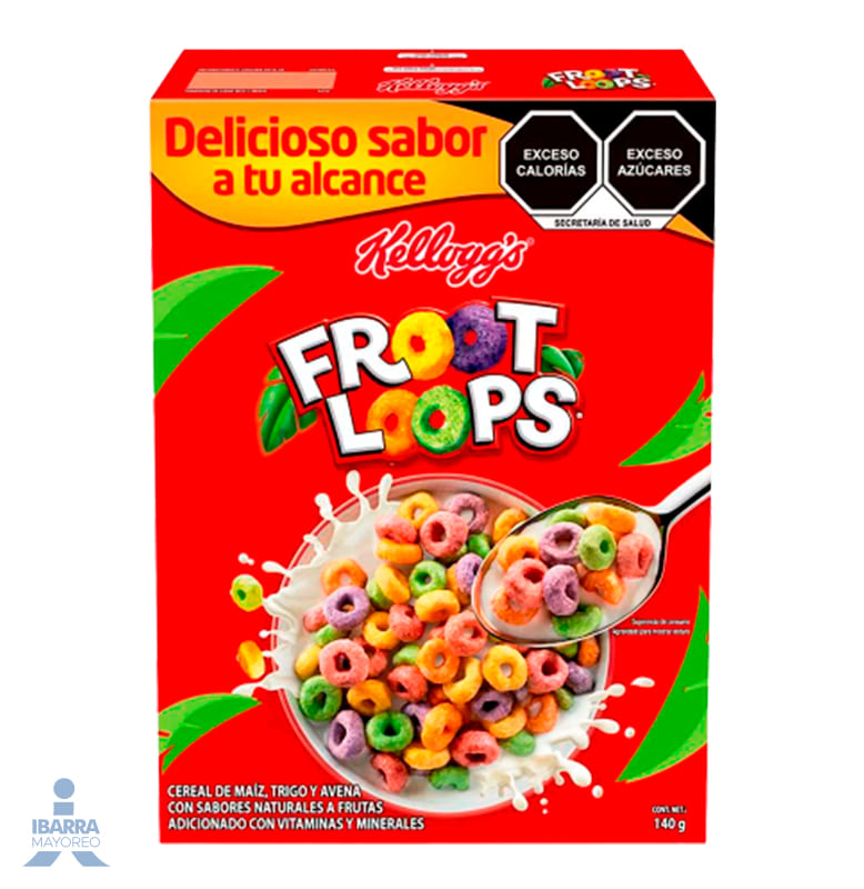 cereal kelloggs froot loops 140 g | Ibarra Mayoreo