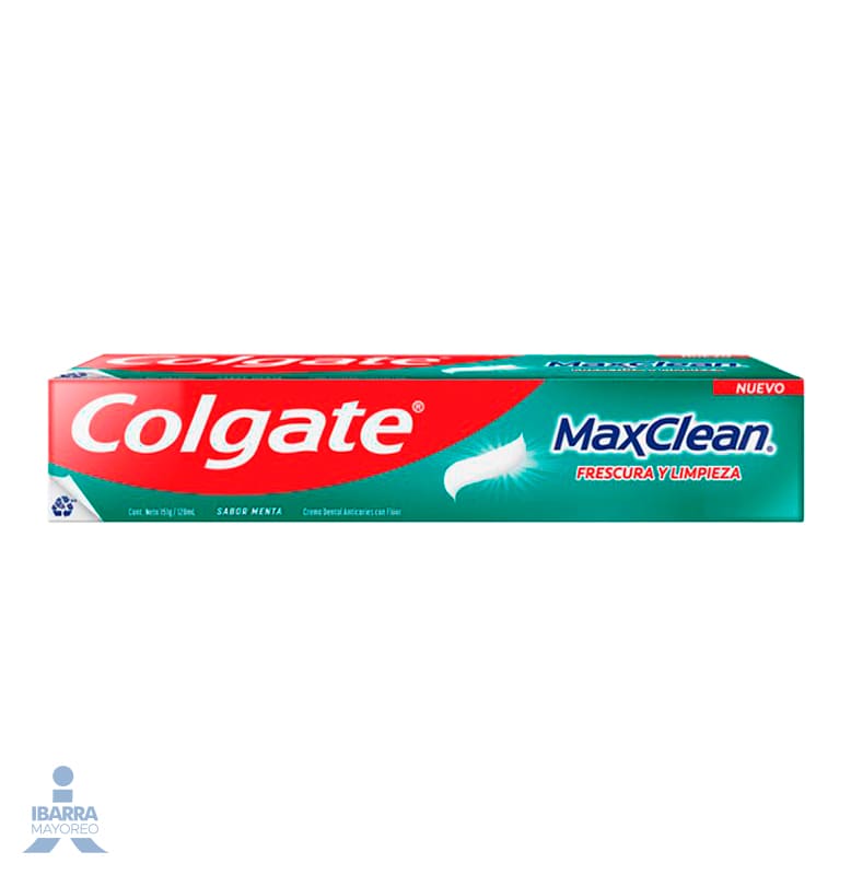 crema dental colgate max clean 120 ml | Ibarra Mayoreo