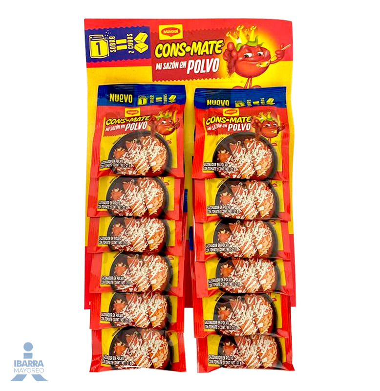 consomate polvo sobres 12/21 g | Ibarra Mayoreo