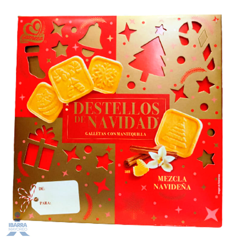 galletas gamesa destellos de navidad 270 g | Ibarra Mayoreo