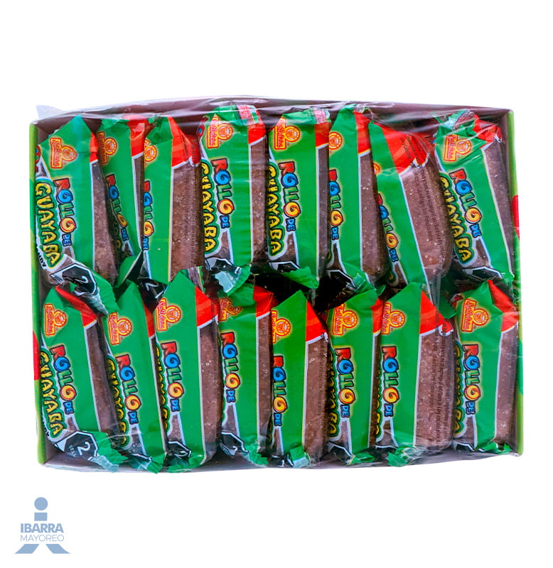 dulce las delicias rollo de guayaba 32 pzas | Ibarra Mayoreo