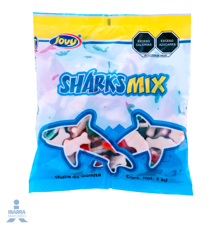 goma jovy sharks mix 1 kg | Ibarra Mayoreo