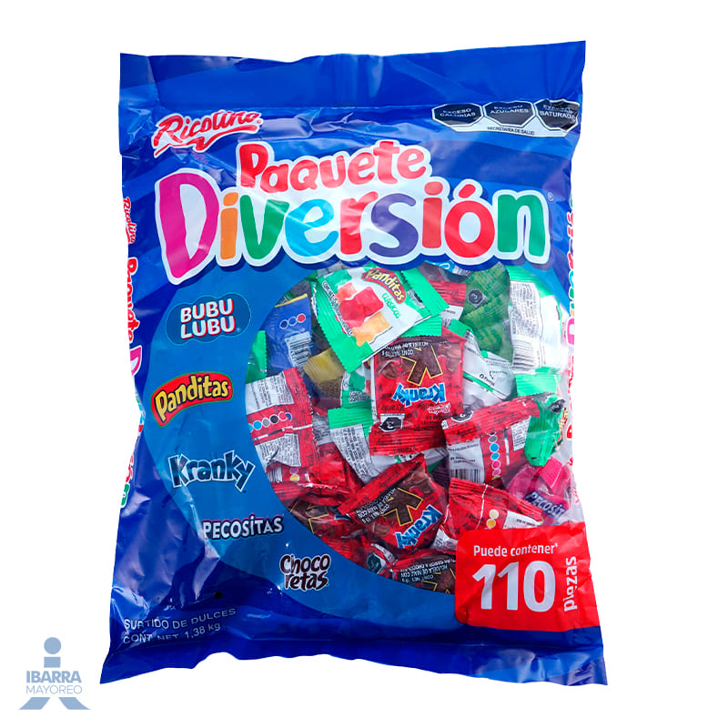 paquete ricolino diversion 1 382 kg | Ibarra Mayoreo