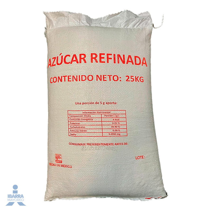azucar refinada 25 kg | Ibarra Mayoreo