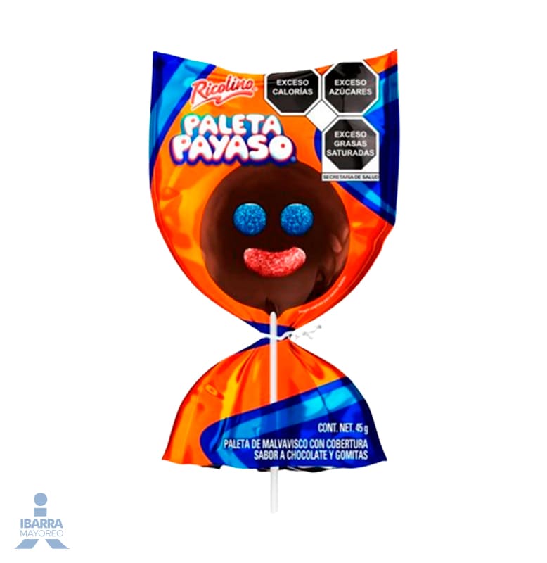 paleta ricolino payaso 45 g | Ibarra Mayoreo