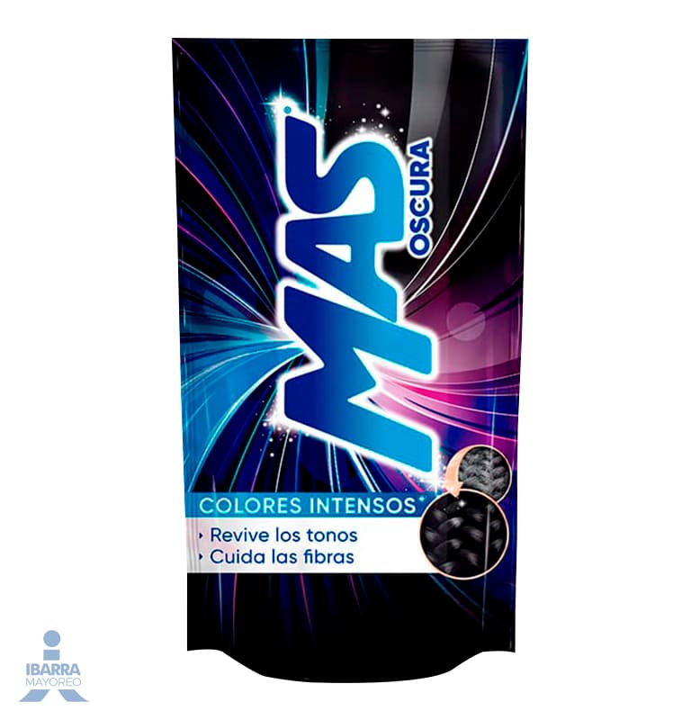 detergente mas ropa oscura liquido econopack 415 ml | Ibarra Mayoreo