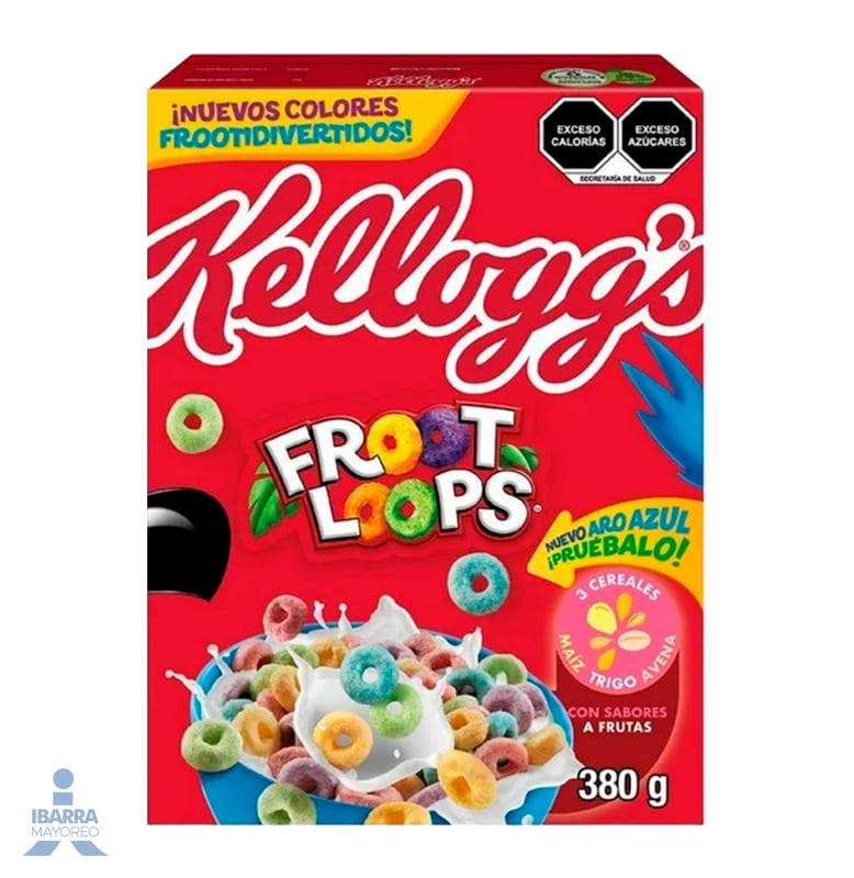 cereal kellogg s froot loops 380 g | Ibarra Mayoreo