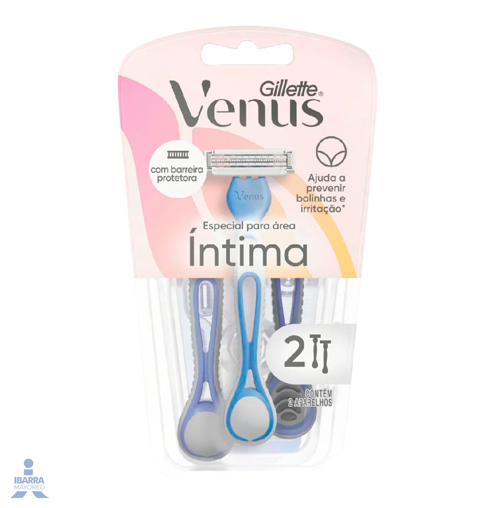 rastrillo gillette venus intima 2 pzas | Ibarra Mayoreo