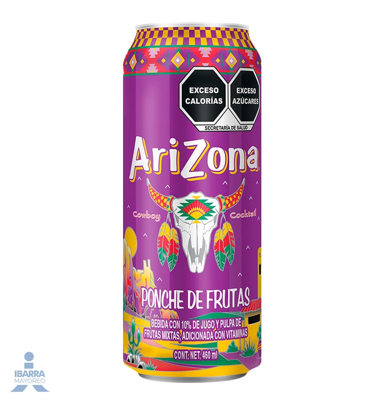 bebida arizona ponche de frutas 460 ml | Ibarra Mayoreo