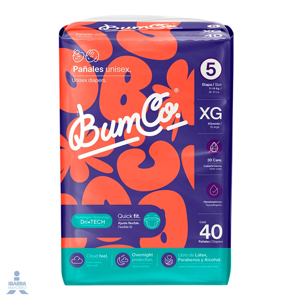 panal bumco extra grande 40 pzas | Ibarra Mayoreo