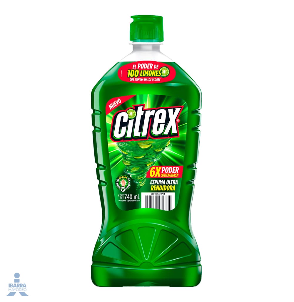 detergente citrex limon 740 ml | Ibarra Mayoreo