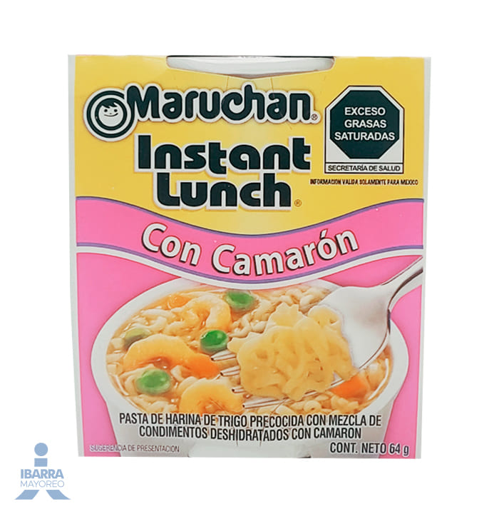 sopa maruchan camaron 64 g | Ibarra Mayoreo