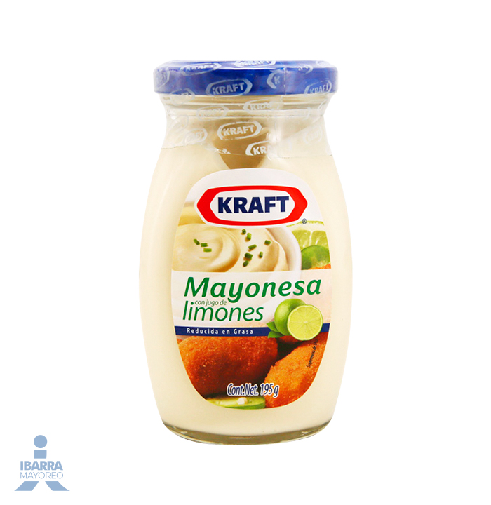 Mayonesa Kraft con Limón 195 Gr.
