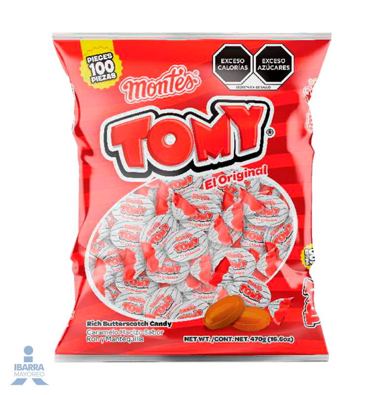 Caramelo Montes Tomy 100 Pz.