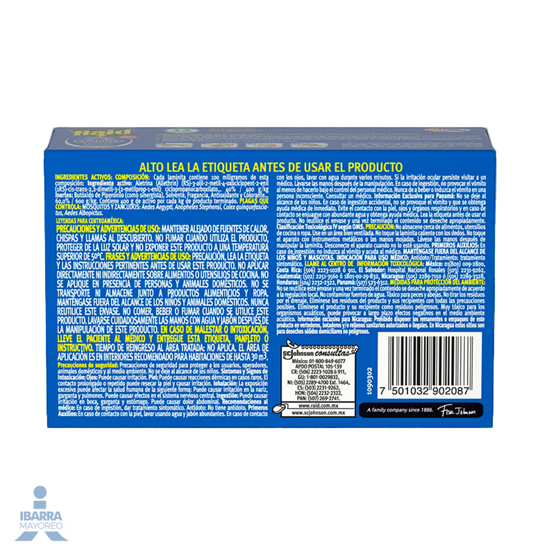 insecticida raid laminitas aparato | Ibarra Mayoreo