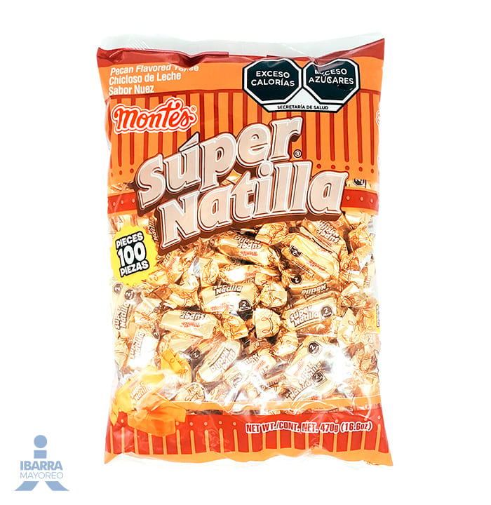 natilla montes sabor nuez 100 pzas | Ibarra Mayoreo