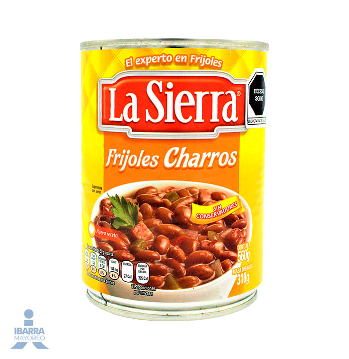 frijol charro la sierra 560 g | Ibarra Mayoreo