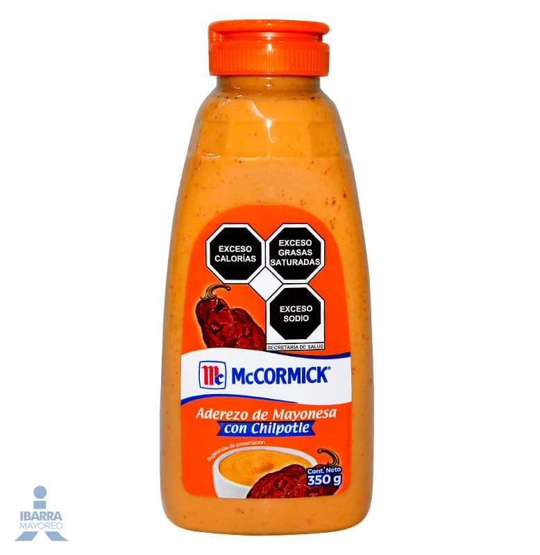 mayonesa mccormick con chipotle squeezable 350 g | Ibarra Mayoreo